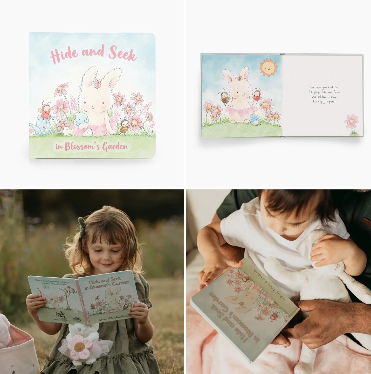 Blossom Bunny’s Hide & Seek Board Book | Lary's Designs